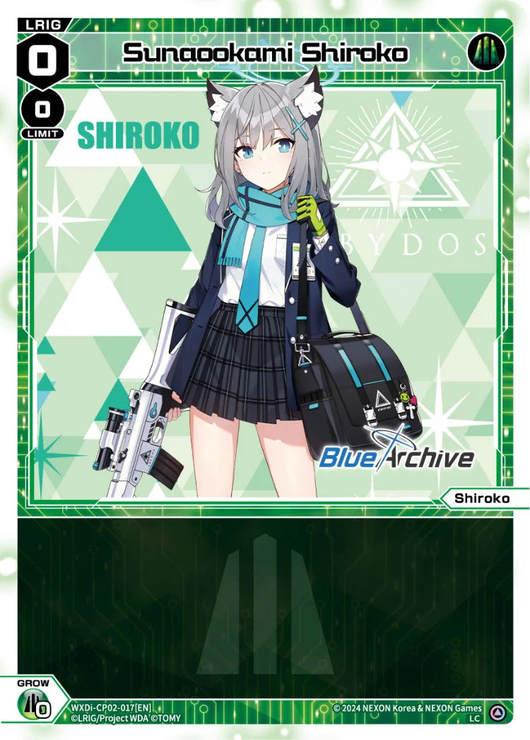 Wixoss - Blue Archive Diva Sunaookami Shiroko – Midwest Card Dealer