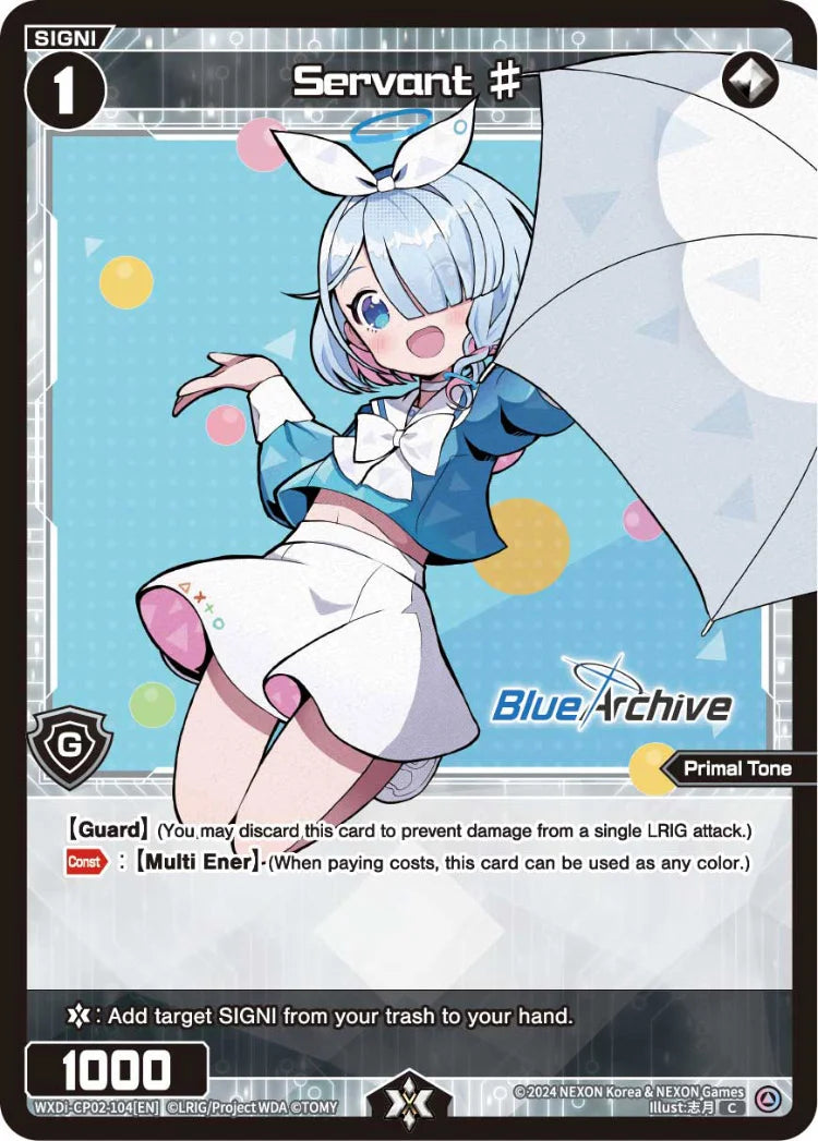 Wixoss - Blue Archive Diva Servant # – Midwest Card Dealer